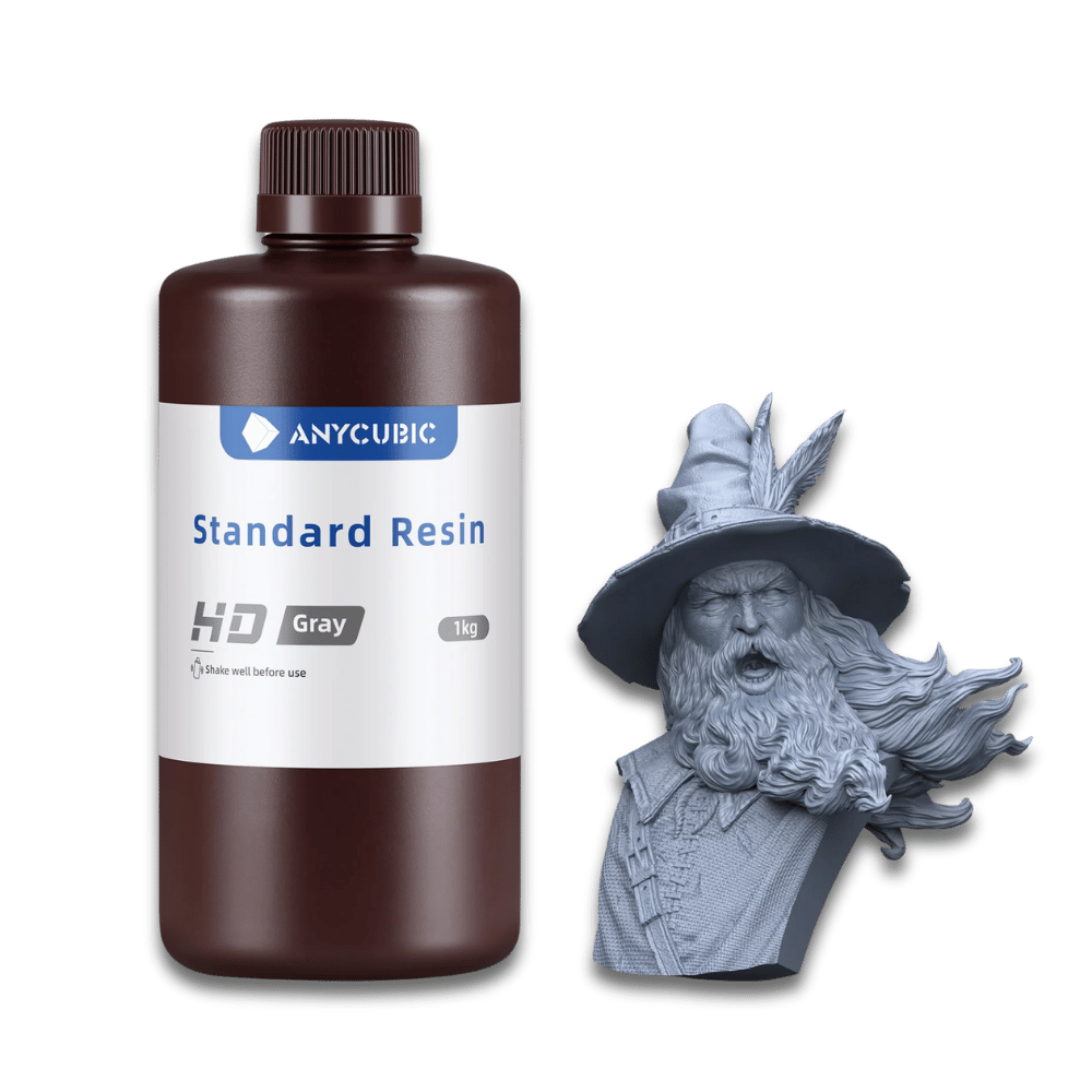 Anycubic Standard HD Resin 1KG SIVA (GRAY) – Voxellab 3D Market